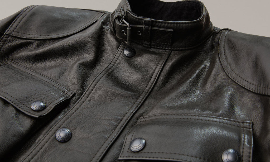 BELSTAFF TRIALMASTER HAND WAXED LEATHER MOTORCYCLE JACKET - ANTIQUE BL