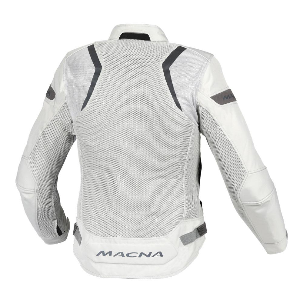 MACNA WOMENS VELOTURA MOTORCYCLE JACKET LIGHT GREY
