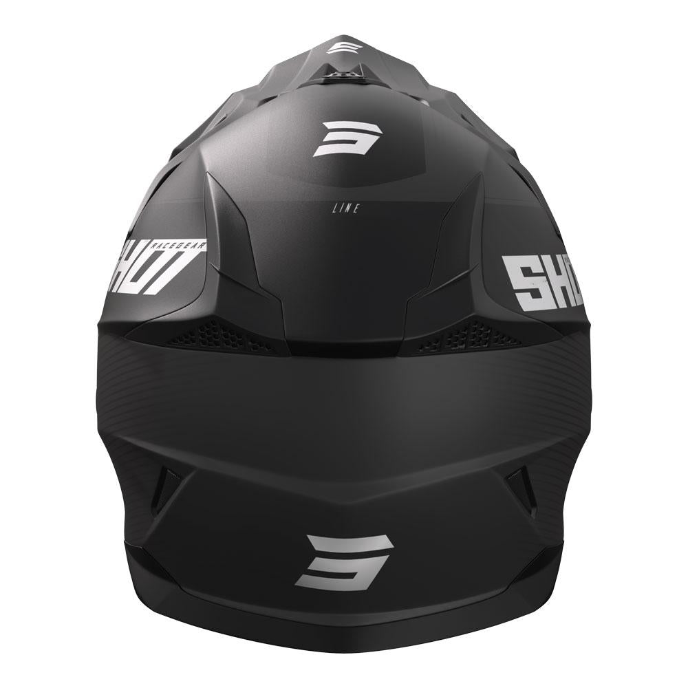 SHOT PULSE LINE MOTOCROSS HELMET MATT BLACK/GREY