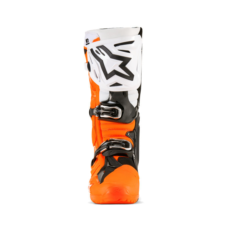 ALPINESTARS TECH 10 ENDURO BOOTS - FLURO ORANGE BLACK WHITE