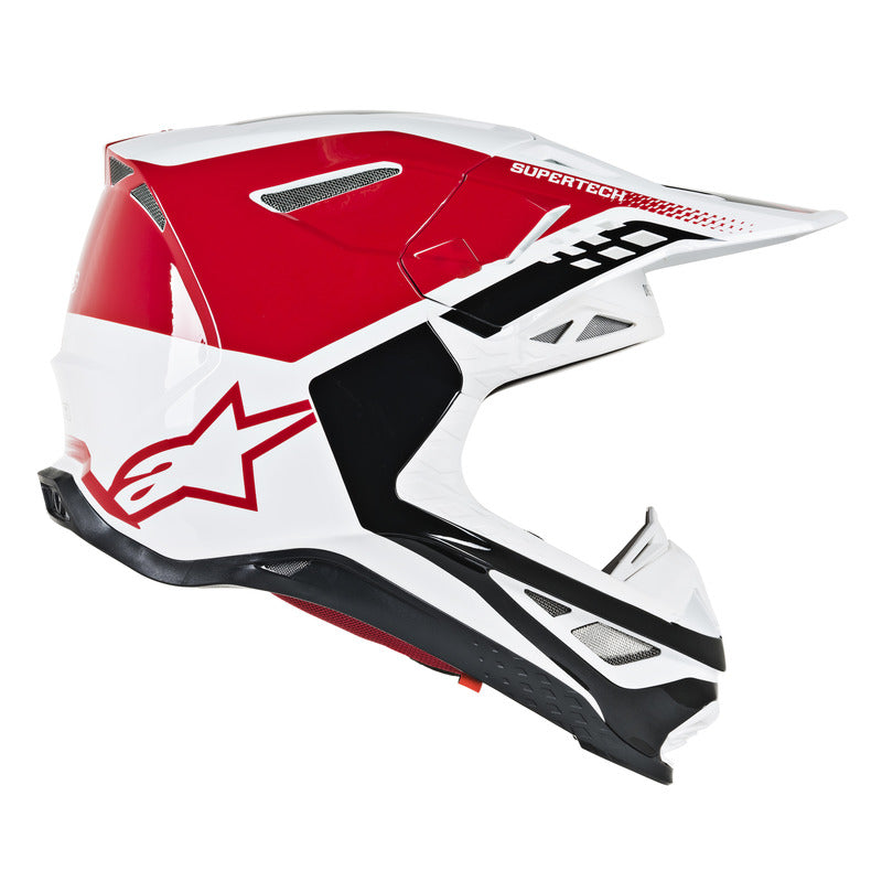 ALPINESTARS MX 2019 S-M8 TRIPLE MOTOCROSS HELMET - RED/WHITE/BLACK