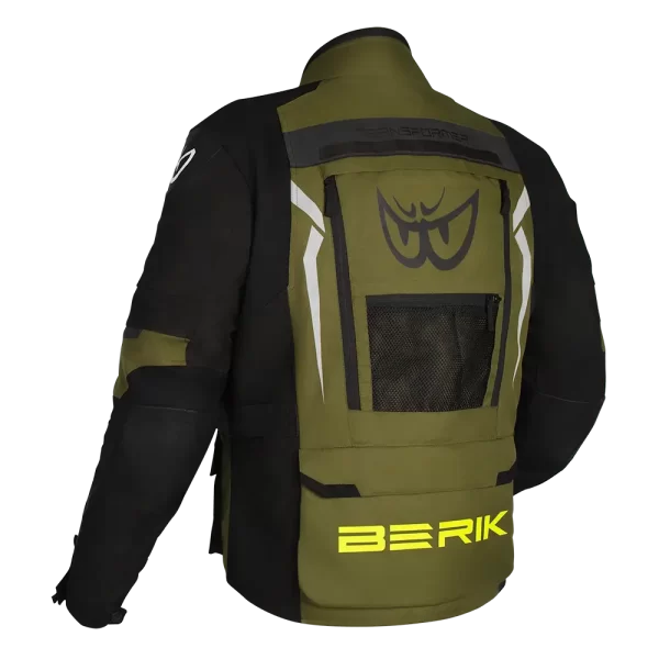 BERIK TRANSFORMER TOURING TEXTILE JACKET BLACK/GREEN