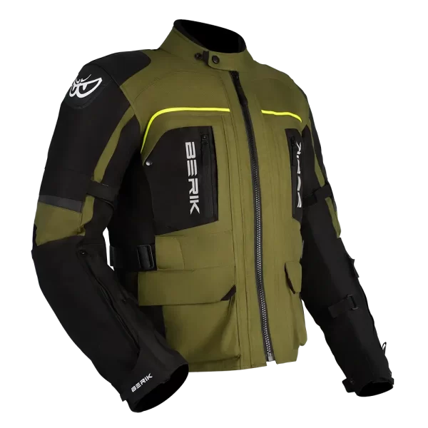 BERIK TRANSFORMER TOURING TEXTILE JACKET BLACK/GREEN