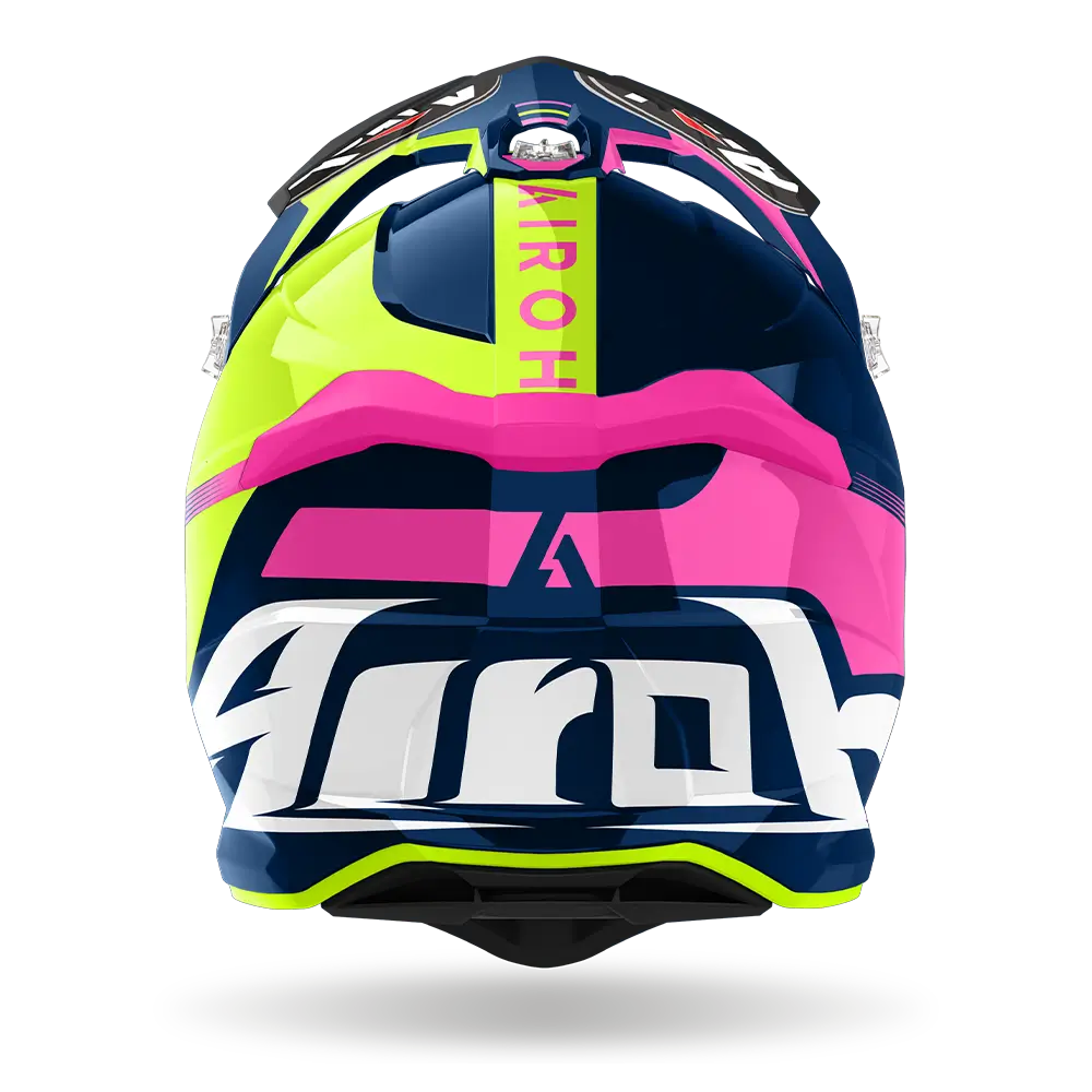 AIROH STRYKER BLAZER GLOSS BLUE/PINK HELMET
