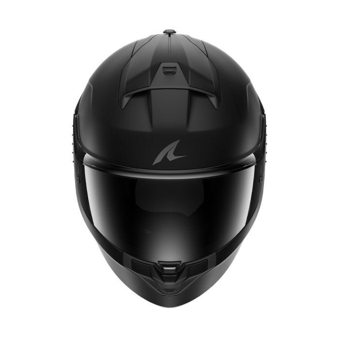 SHARK RIDILL 2 BLANK MATT BLACK HELMET + DARK TINT BLACK VISOR COMBO