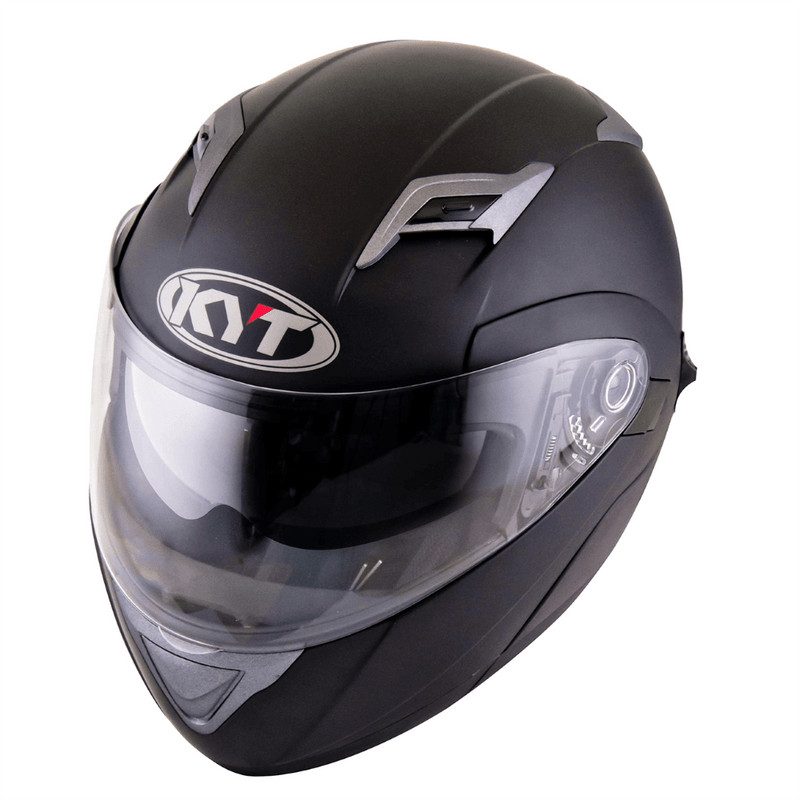 KYT CONVAIR FLIP UP MATTE BLACK MOTORCYCLE HELMET