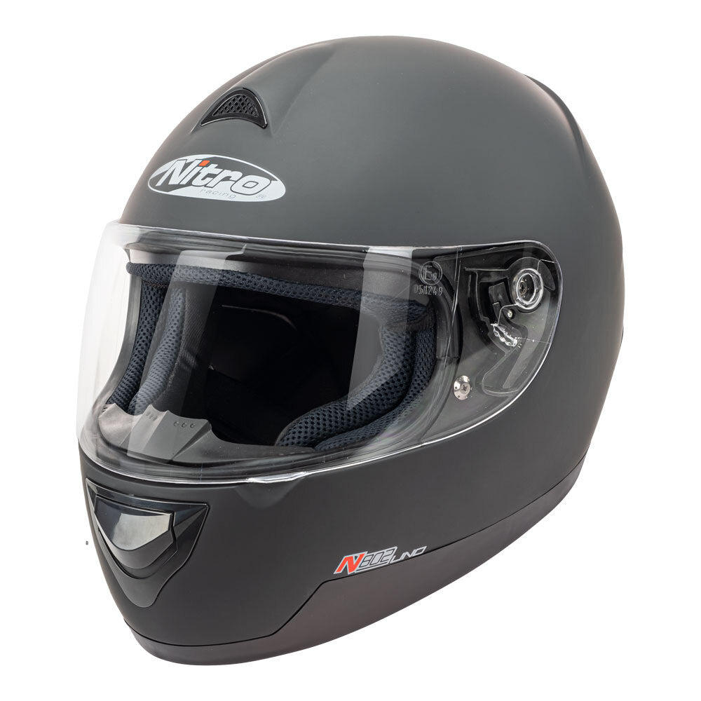 NITRO N802 SATIN BLACK HELMET