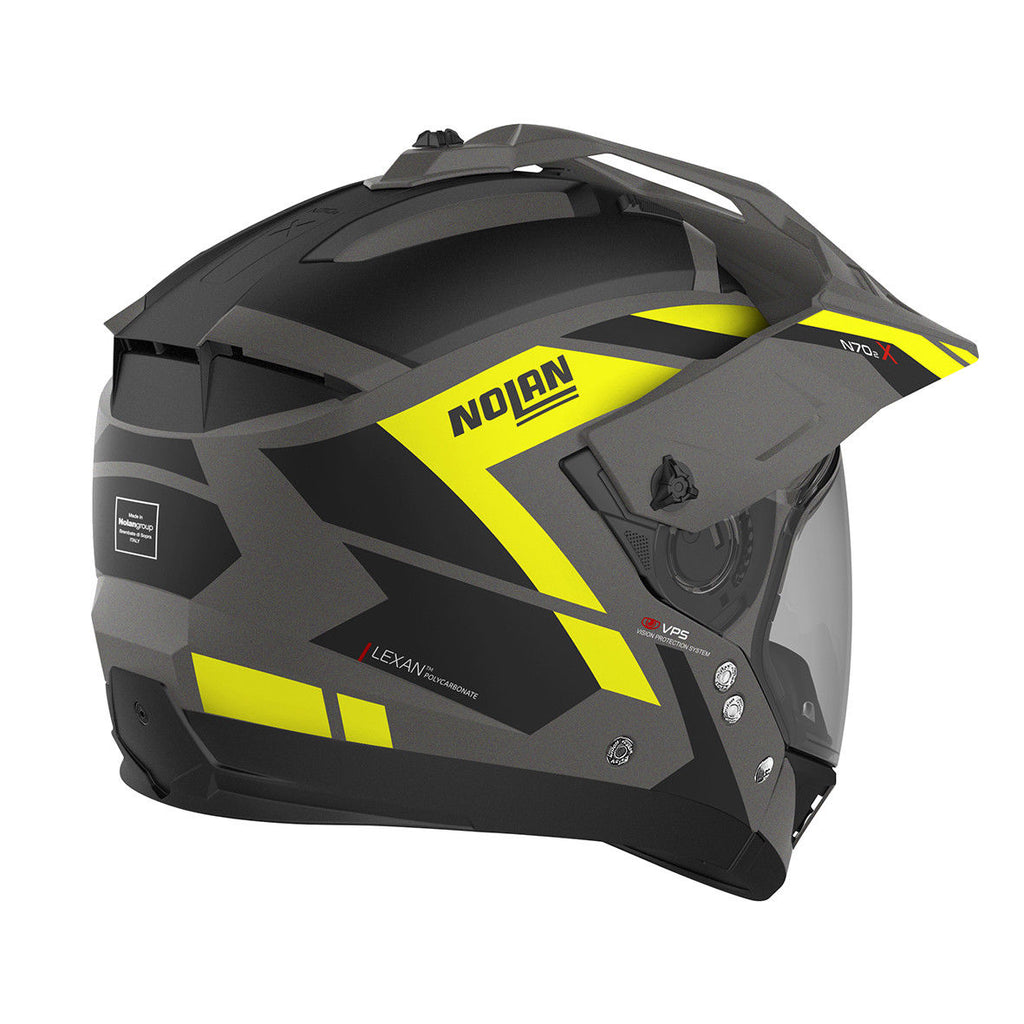 NOLAN N702 X GRANDES ALPES 23 HELMET - FLAT GREY/BLACK/YELLOW
