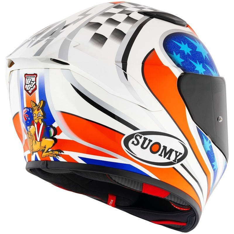 SUOMY TRACK-1 E06 BAYLISS REPLICA HELMET - WHITE