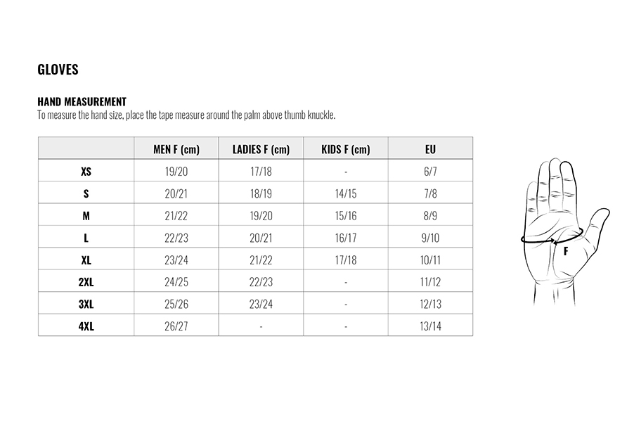 IXON VORTEX GL BLACK/WHITE GLOVES