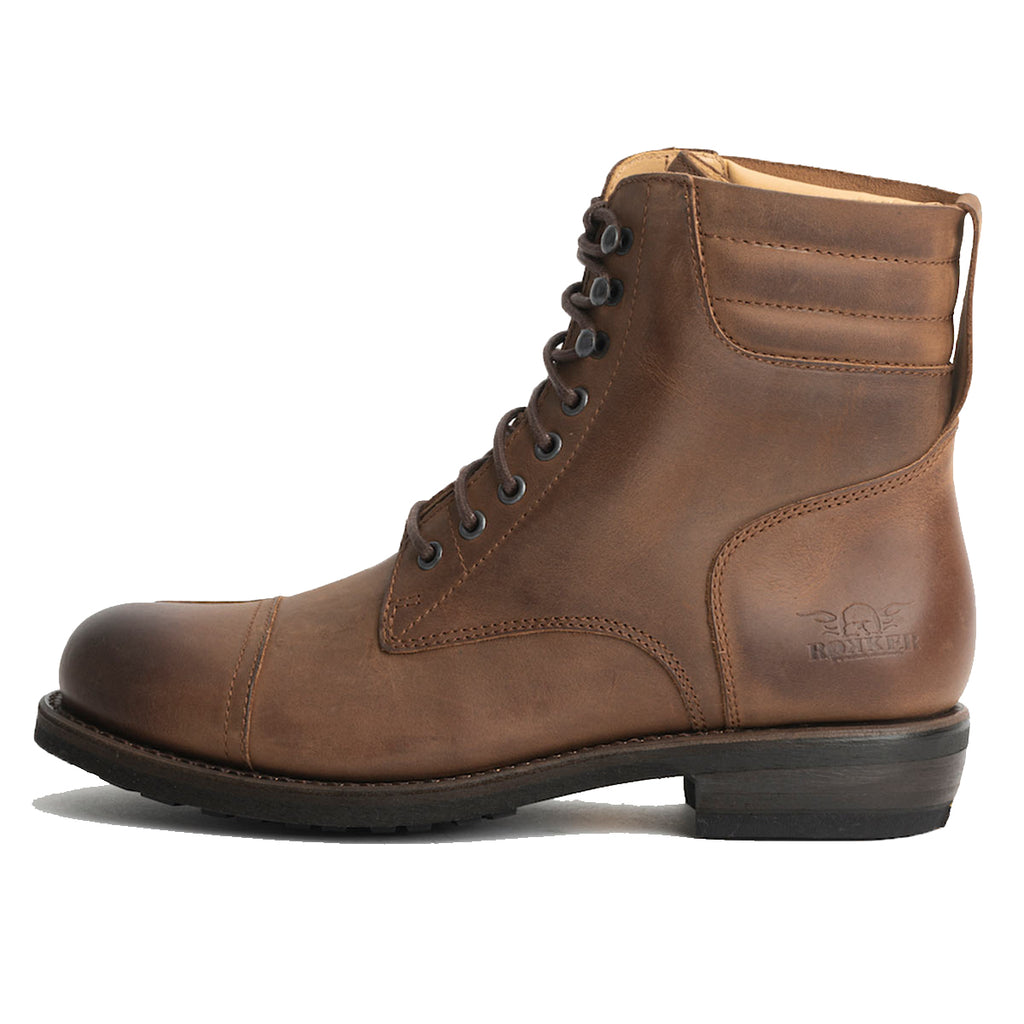 ROKKER URBAN RACER MOTORCYCLE BOOTS - BROWN