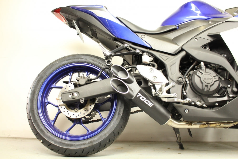 TOCE RAZOR TIP FULL EXHAUST - YAMAHA R3/R25 2015-2025